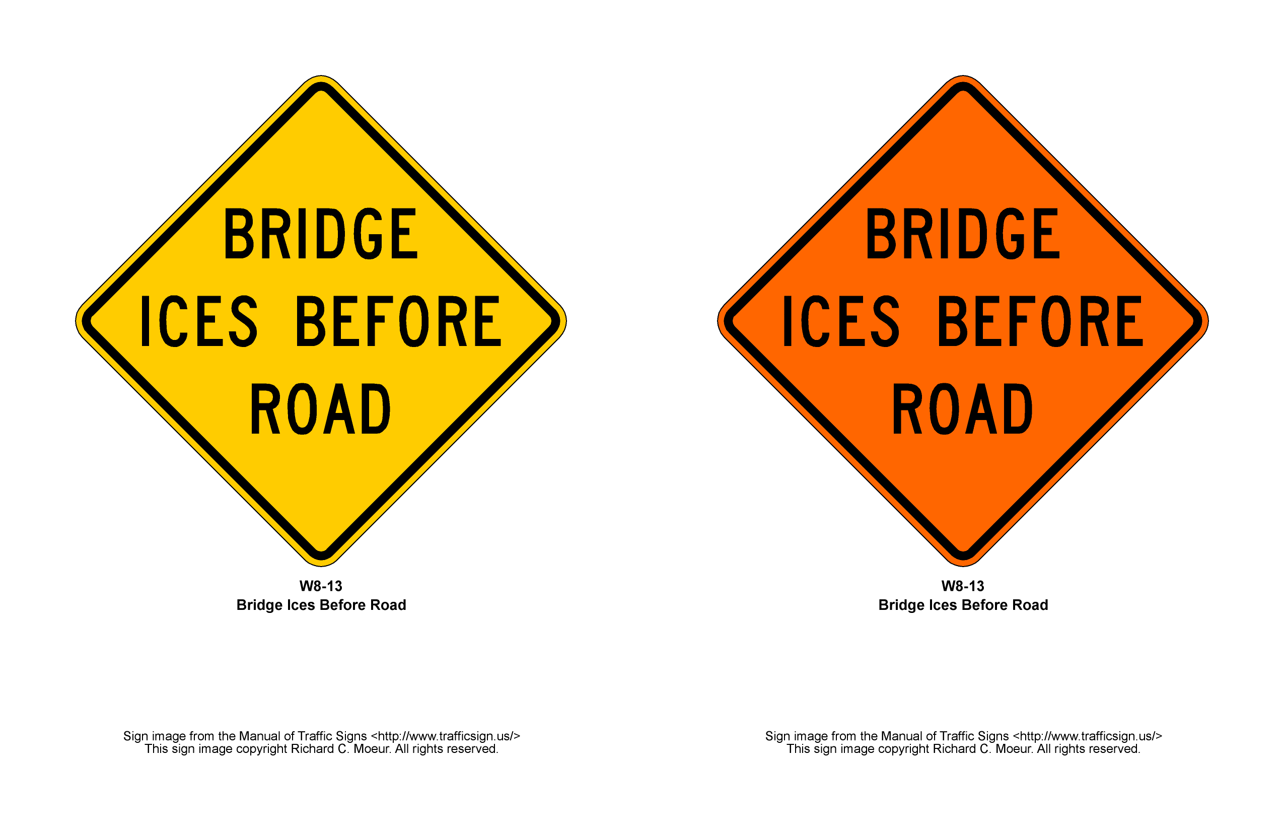 Manual of Traffic Signs - W8 Series Signs